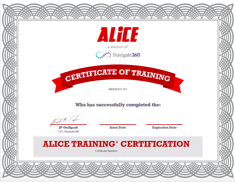 Training Options - ALICE Training®